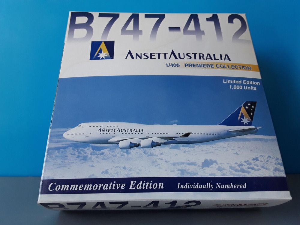 Ansett Australia _ Boeing B747 412 _ limited Edition _ 1:400 (Neu ...