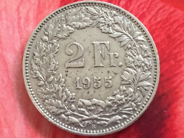 2 Franken 1955 ss, nur 1,032 Mio! | Kaufen auf Ricardo