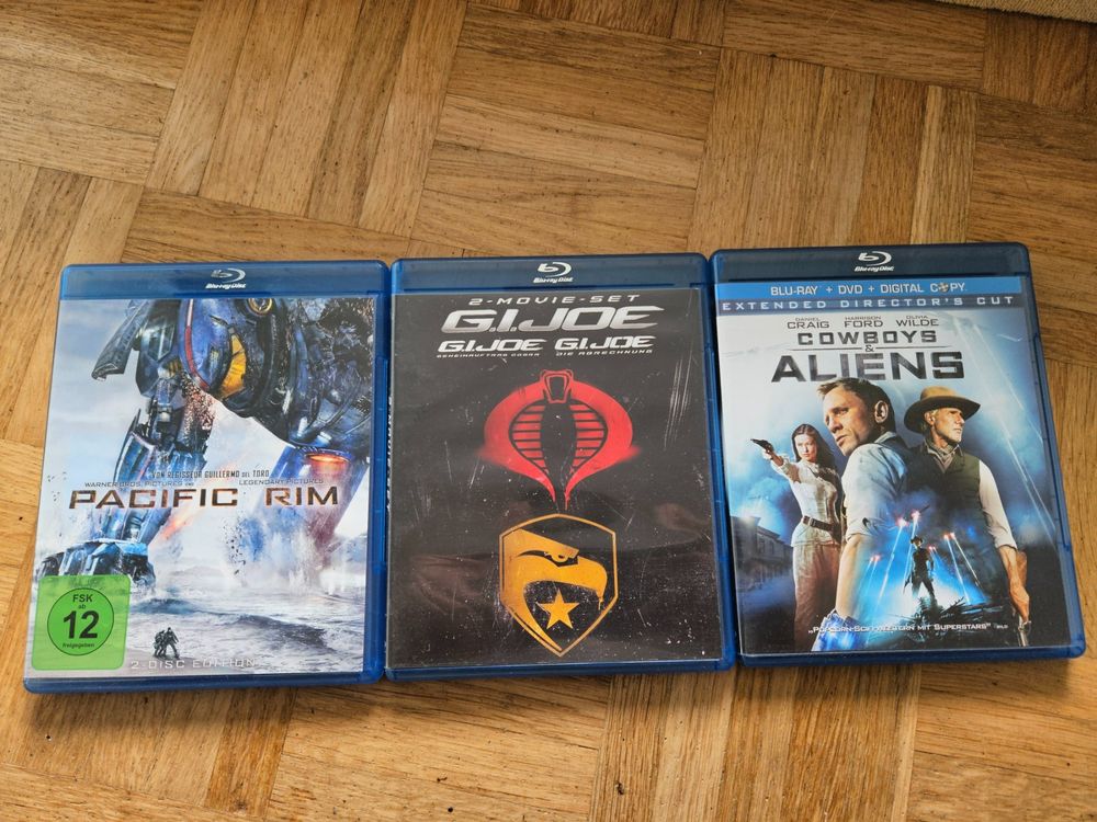4 Blu-ray Filme, G.I 1+2. Joe, Pacific Rim, Cowboys & Aliens | Kaufen ...