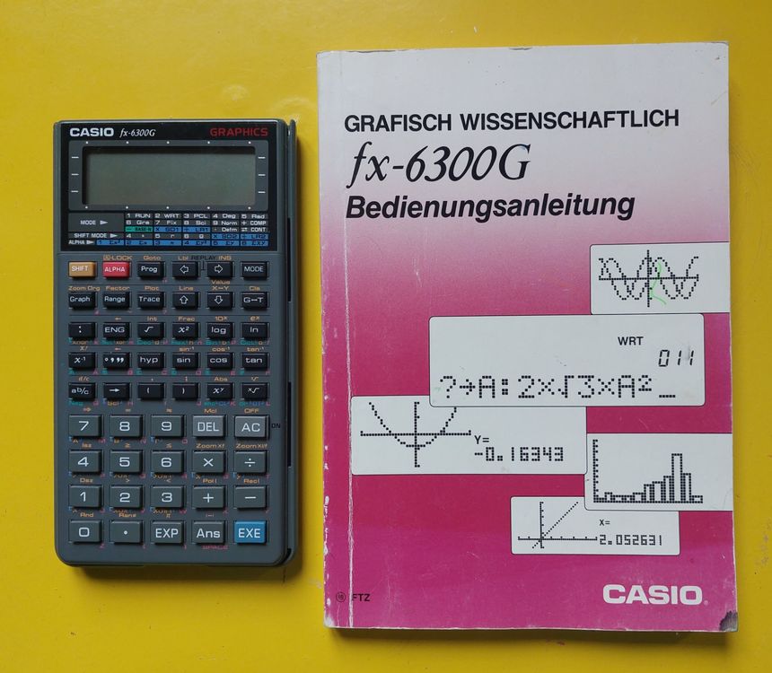 CASIO fx-6300g Taschenrechner mit Anleitung, neue Batterien (Gebraucht ...