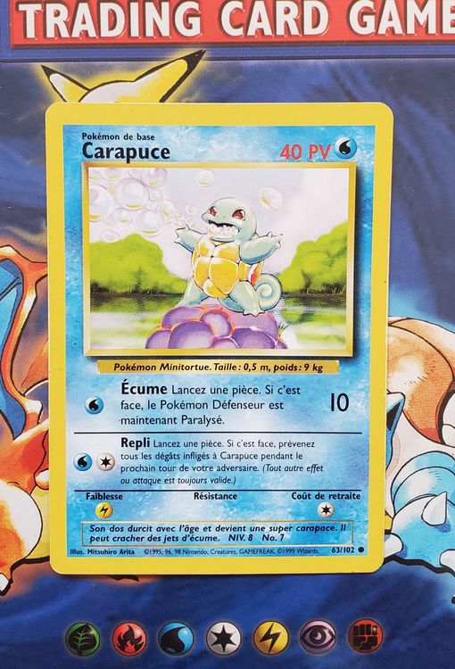 Carte Pokémon Carapuce (Set de base) 63/102 (fr) (Neu (gemäss ...