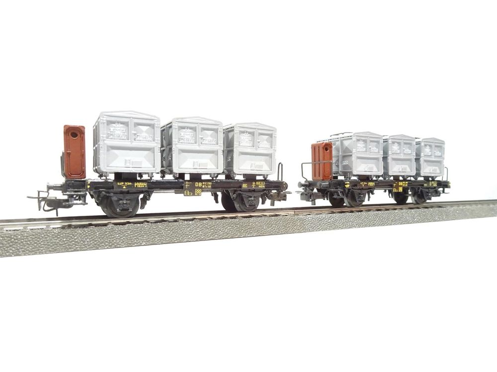 4 Märklin Güterwagen Behälter HO 4614 (Gebraucht) in Luzern für CHF 22. ...