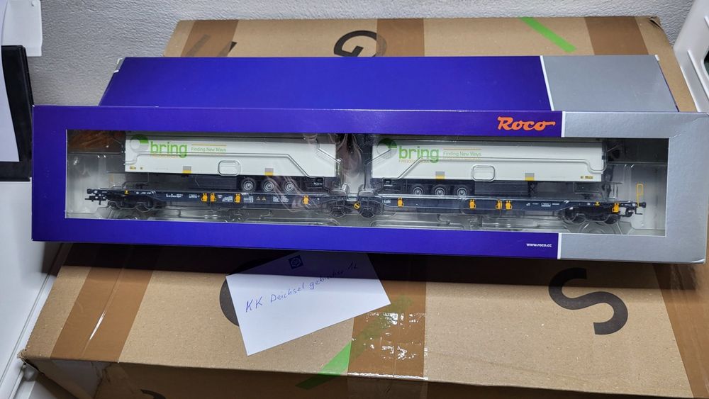 2 Doppeltragwagen mit Sattelauflieger Roco DC (Gebraucht) in Boswil für CHF 155 – mit Lieferung ...