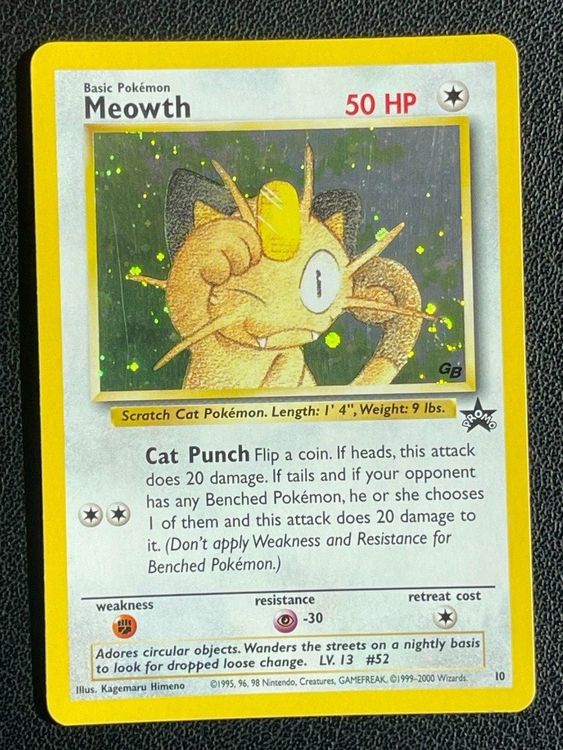 Meowth WP10 Holo Pokémon Black Star Promo | Kaufen auf Ricardo