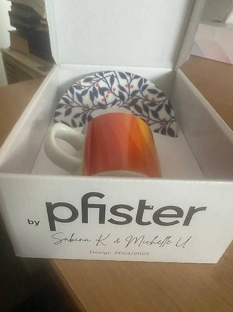 PFISTER TASSE ESPRESSO SABRINA K ET MICHELLE U 2024-2025 NEU (Neuf avec ...