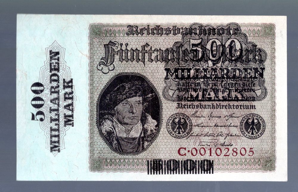 Germany 500 milliarden mark TOP grading selten-rare (Gebraucht) in ...
