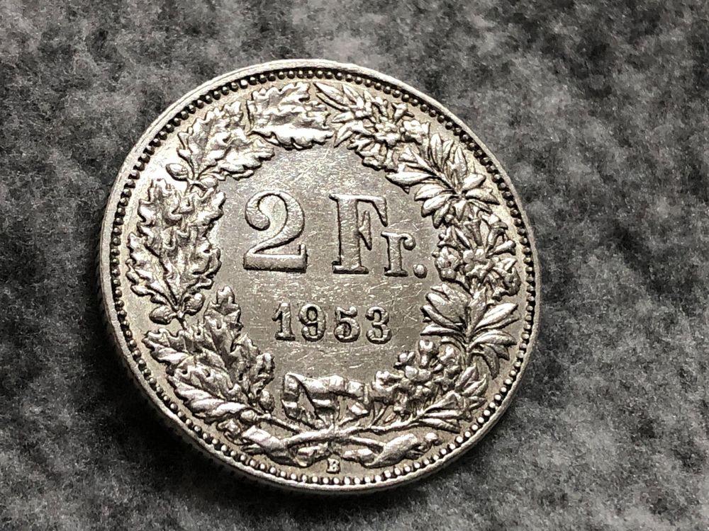 Schweiz 2 Franken 1953 Silber Rar | Kaufen auf Ricardo