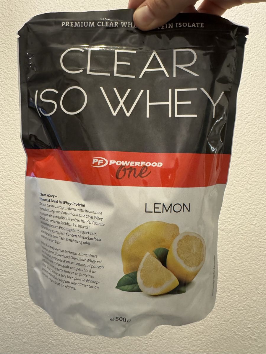 Powerfood One Clear Iso Whey Lemon 4x500g (Neu und originalverpackt) in ...