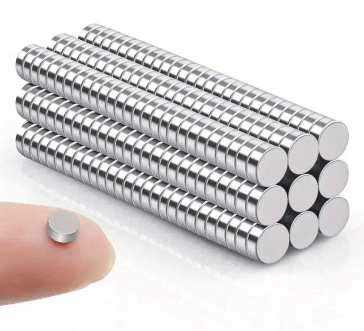 100 Stück Neodym-Magnete 5×2 mm — Stark, Rund, Neu (Neu (gemäss ...