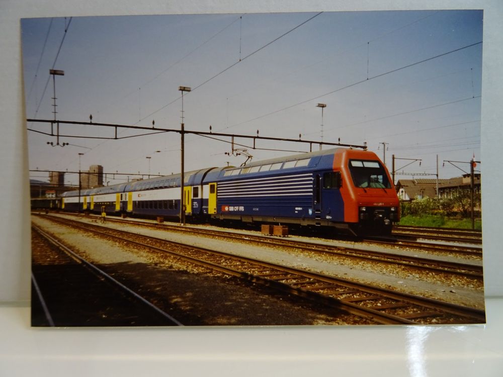 Foto Re 450 035 S-Bahn Doppelstockzug Zürich 25.4.1992. (Neu (gemäss ...