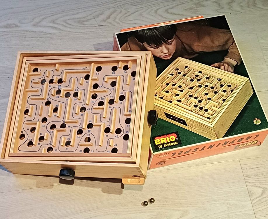 Vintage BRIO Labyrinth Game SCHWEDEN in Originalbox 70er (Gebraucht) in ...