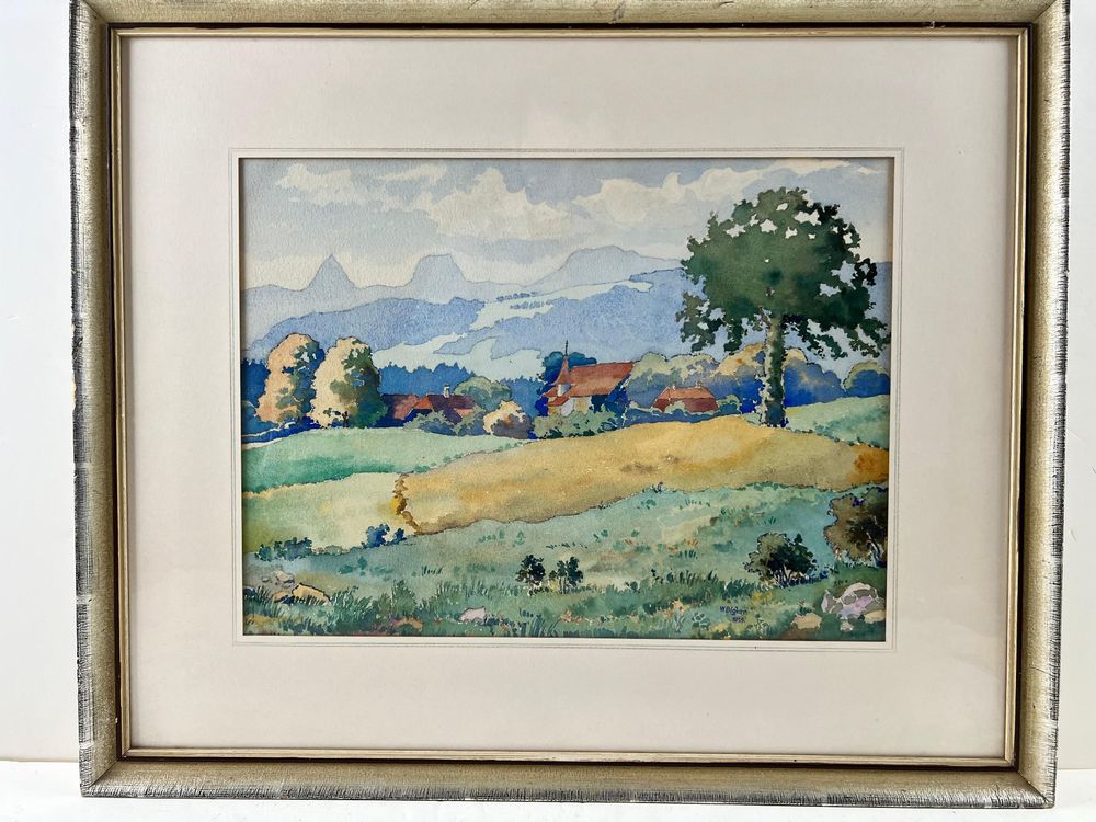 Sehr Alte Landschaft Aquarell Signiert Datiert. (Gebraucht) in Neuhausen am Rheinfall für CHF 20 ...