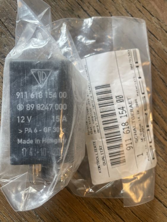 Porsche Benzinpumpen Relais 911 G-Modell NEU in OVP | Kaufen auf Ricardo