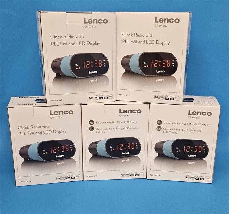 5x Lenco CR-07 Blue Radiowecker +++NEU+++ | Kaufen auf Ricardo