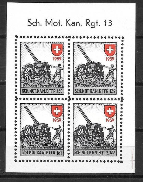 Soldatenmarken 1939/1945 Artillerie Block 229/231/233/235 ** | Kaufen ...