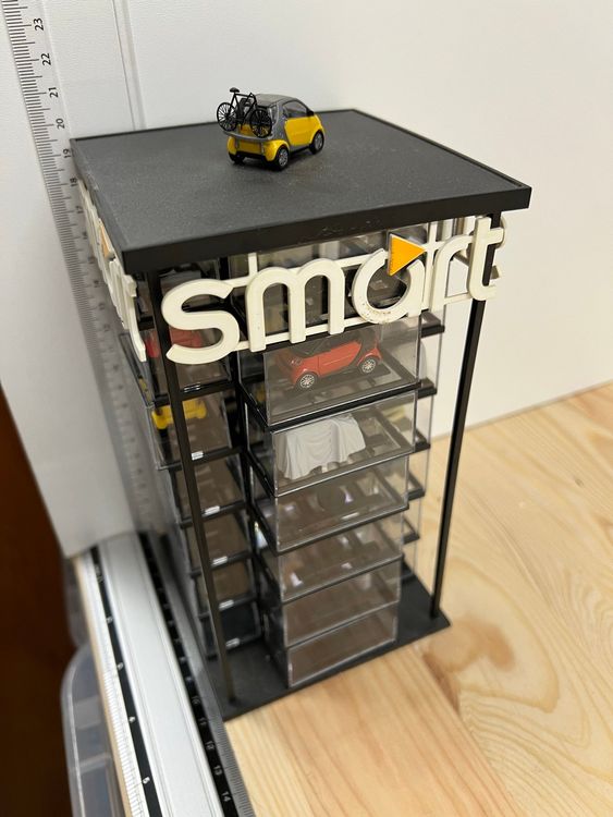 Busch 1001 - Smart Car Tower H0 + Fahrzeuge (Gebraucht) in Brislach für ...