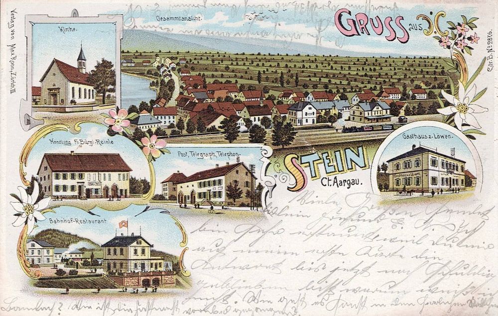 Stein AK 6 Bild Litho 1901 Verlag Max Roon Zürich (Gebraucht) in ...