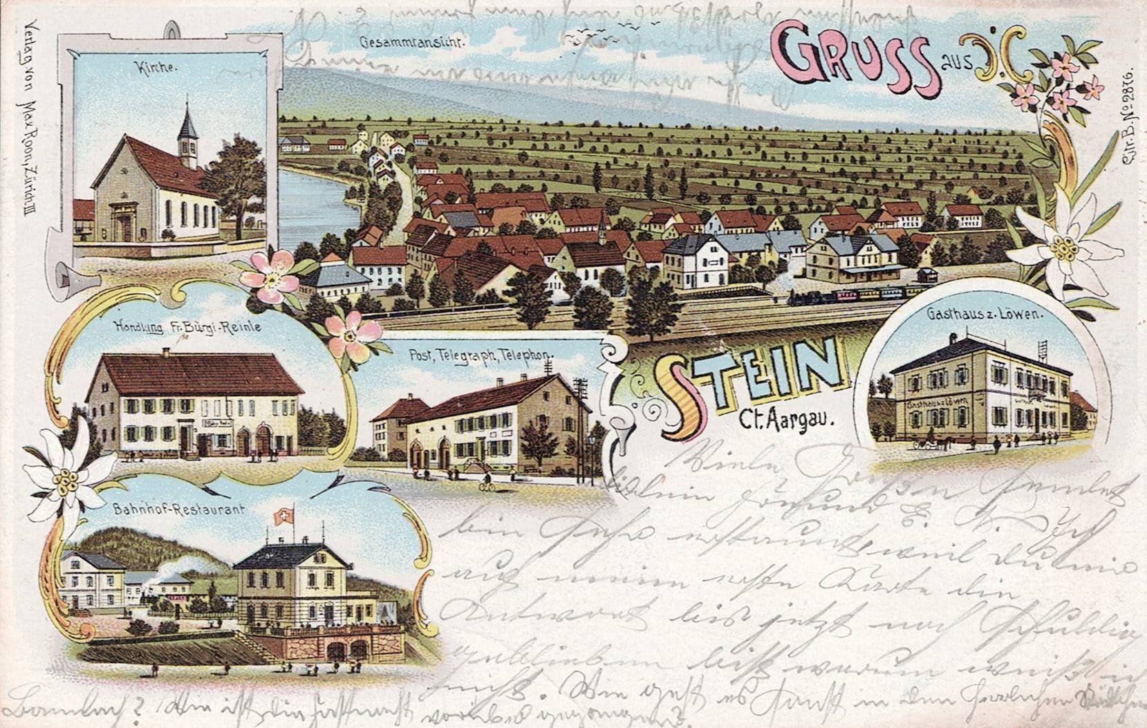 Stein AK 6 Bild Litho 1901 Verlag Max Roon Zürich (Gebraucht) in ...