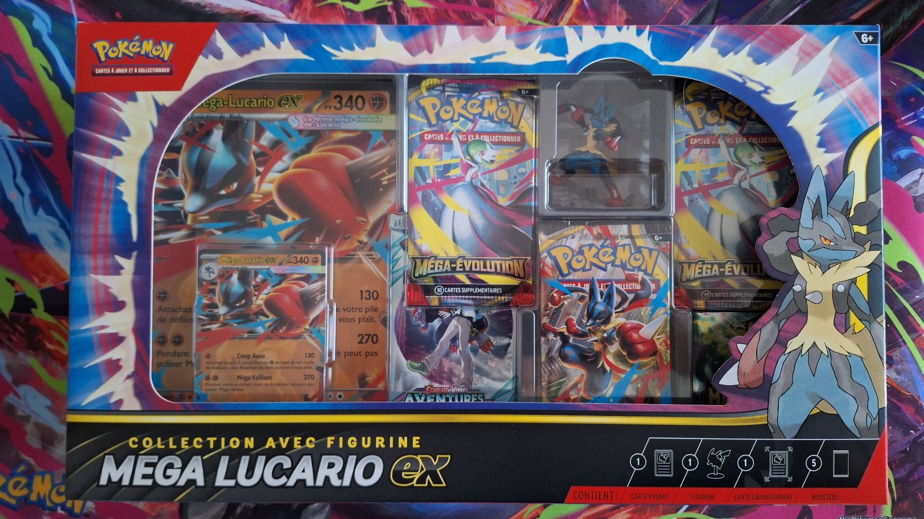 Mega Lucario ex Box - Collection Avec Figurine FRANCAISE (Neu und ...