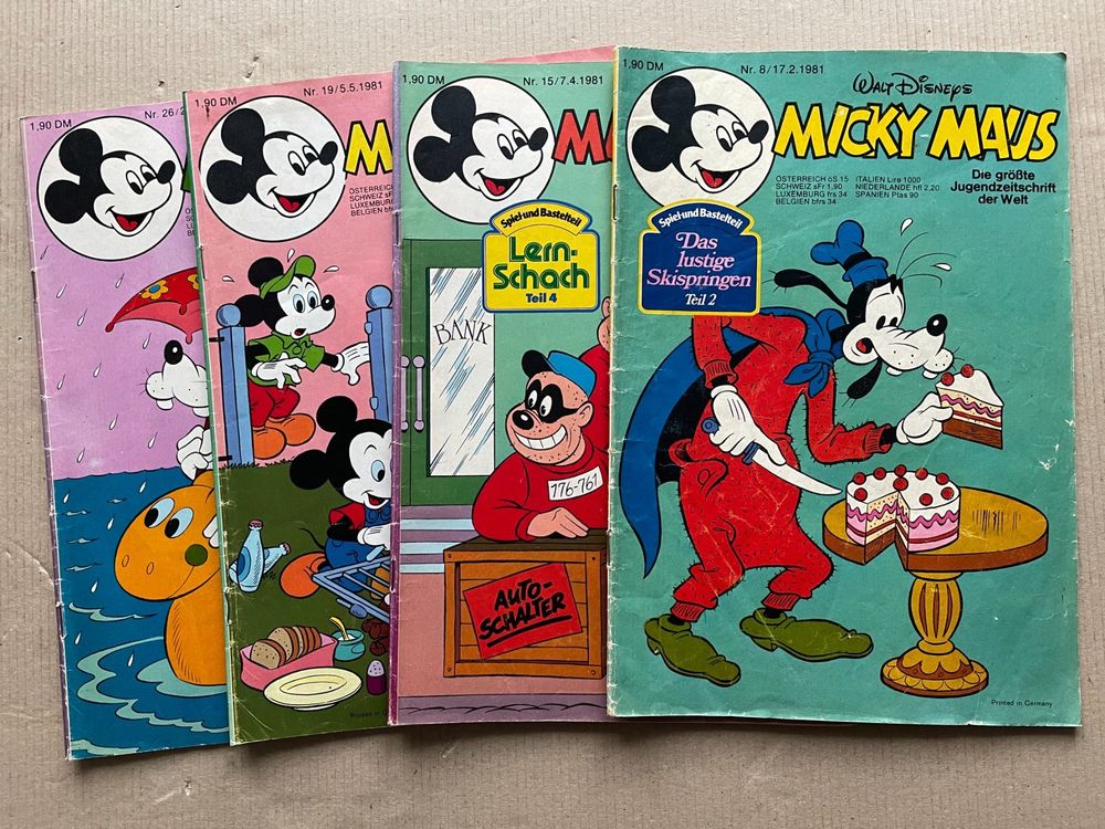 Micky Maus 1981, 4heft | Kaufen auf Ricardo