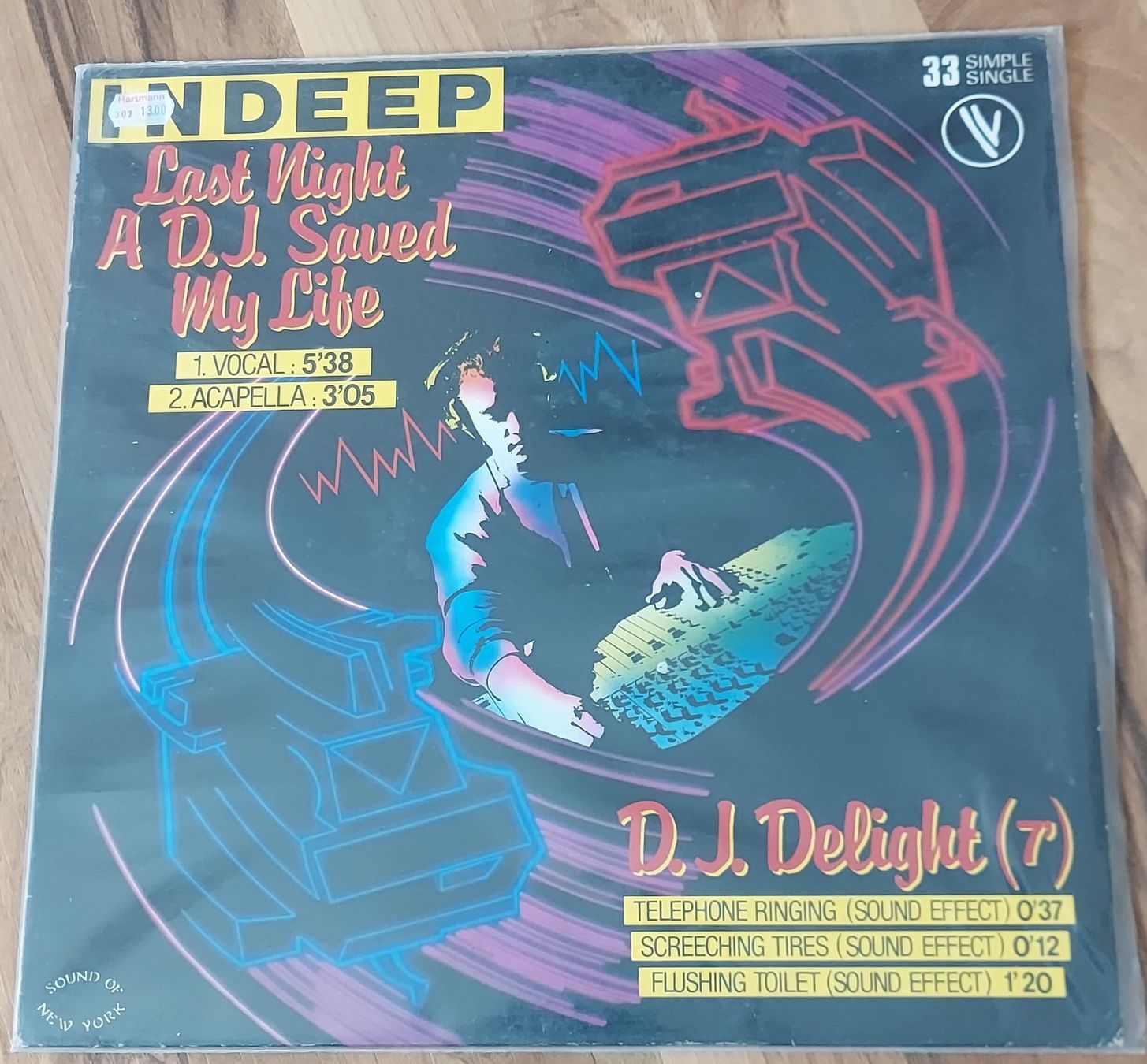 MAXI - INDEEP - LAST NIGHT A D.J. SAVED MY LIFE (Gebraucht) in ...