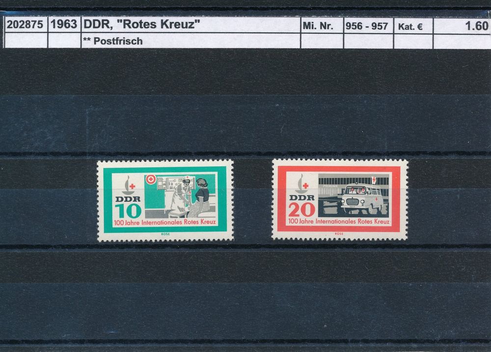 1963 DDR, Rotes Kreuz | Kaufen auf Ricardo