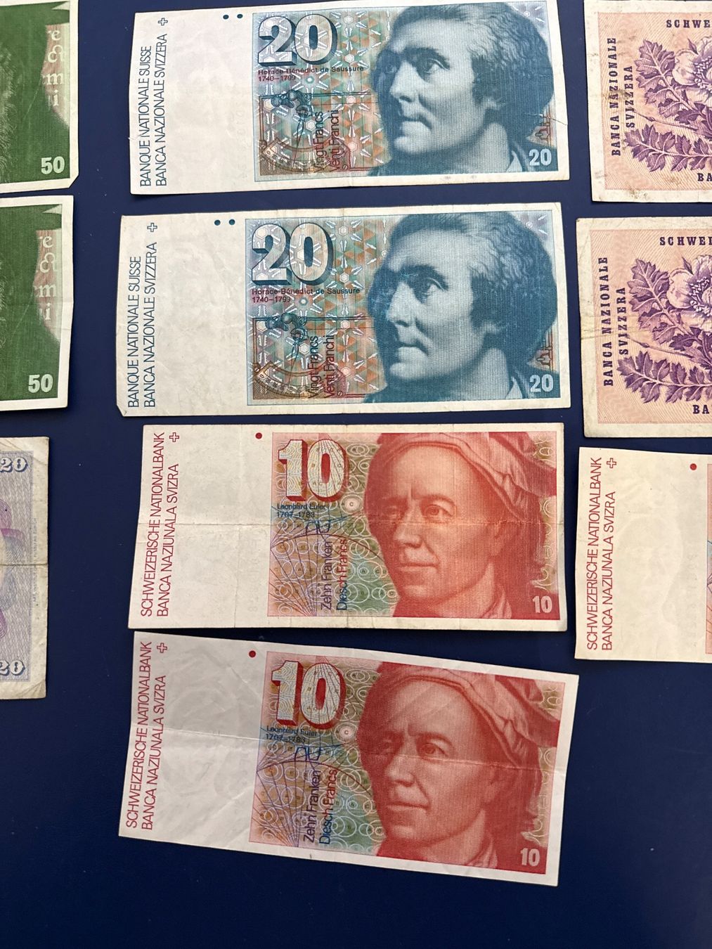 Schweizer Banknoten Lot (Gebraucht) in Pfeffingen für CHF 172 – mit ...
