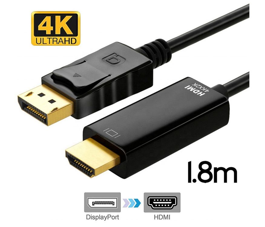 DisplayPort DP auf HDMI Adapter Kabel 1.2 HDMI 1.4 Konverter | Kaufen ...