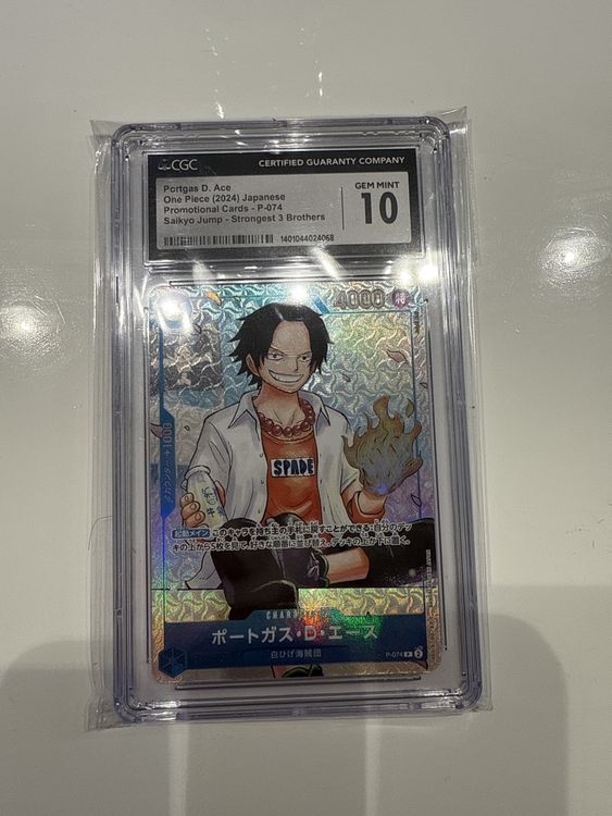 One Piece Karte Portgas D. Ace - CGC 10 Gem Mint! Selten (Neu und ...