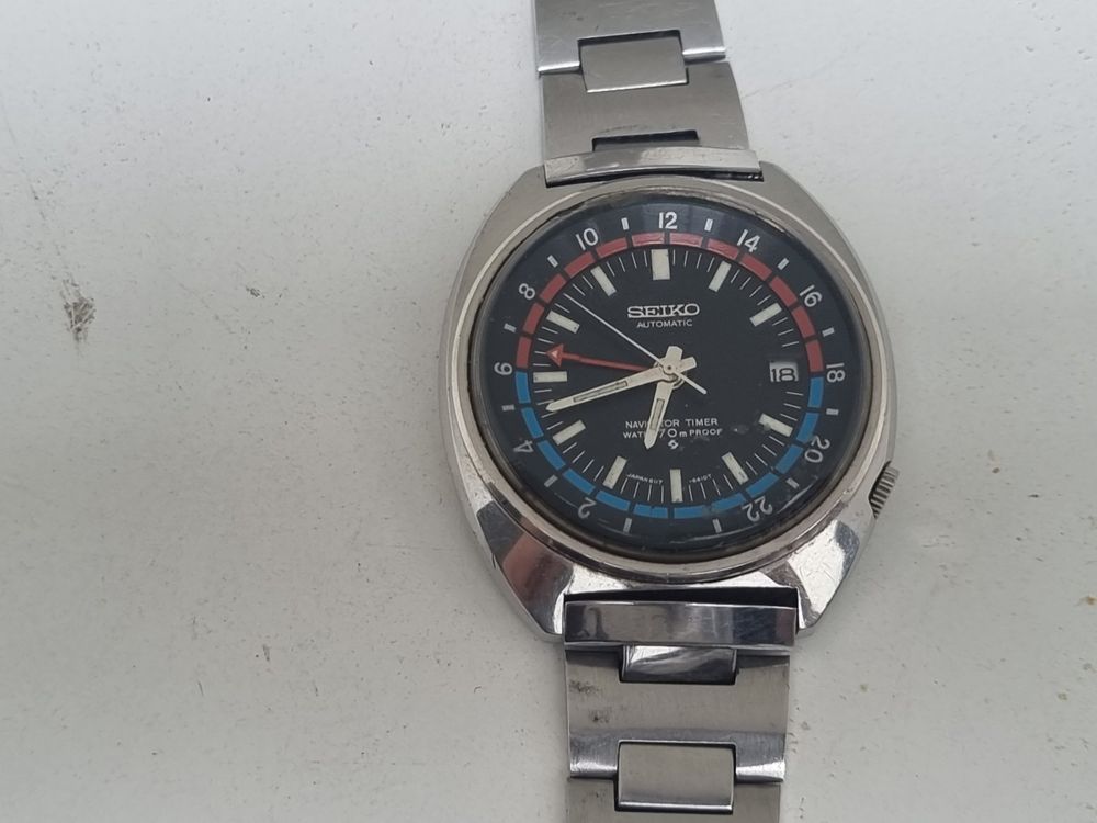 Seiko Automatic Navigator Timer Uhr Funktioniert | Kaufen auf Ricardo
