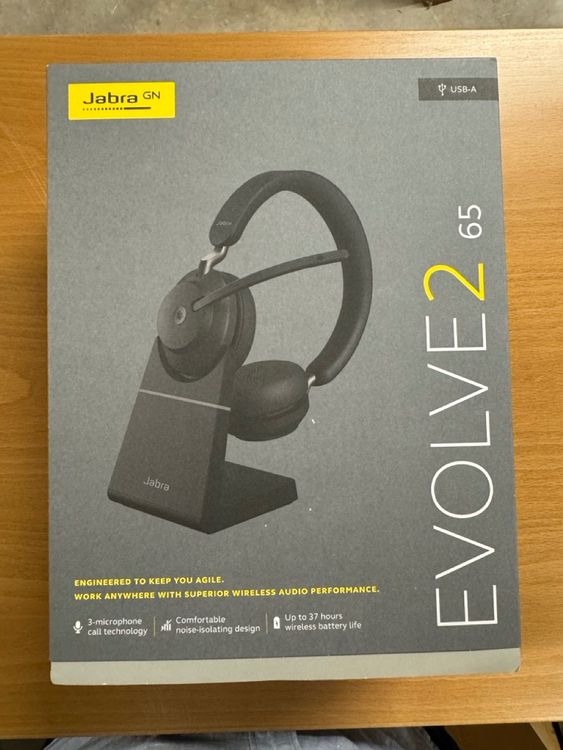 NEU!! Jabra Evolve2 65 Stereo + Ladestation ab 1.- Fr !! (Neu und originalverpackt) in Wabern ...