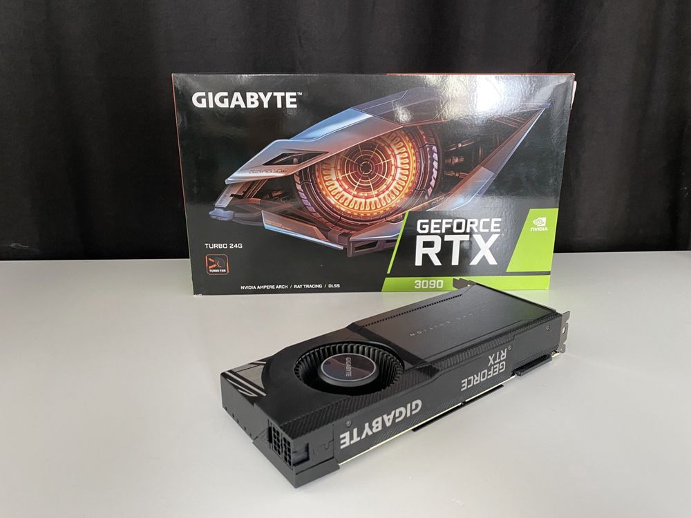 DUAL SLOT - NVIDIA RTX 3090 Gigabyte GeForce TURBO 24G (Gebraucht) in ...