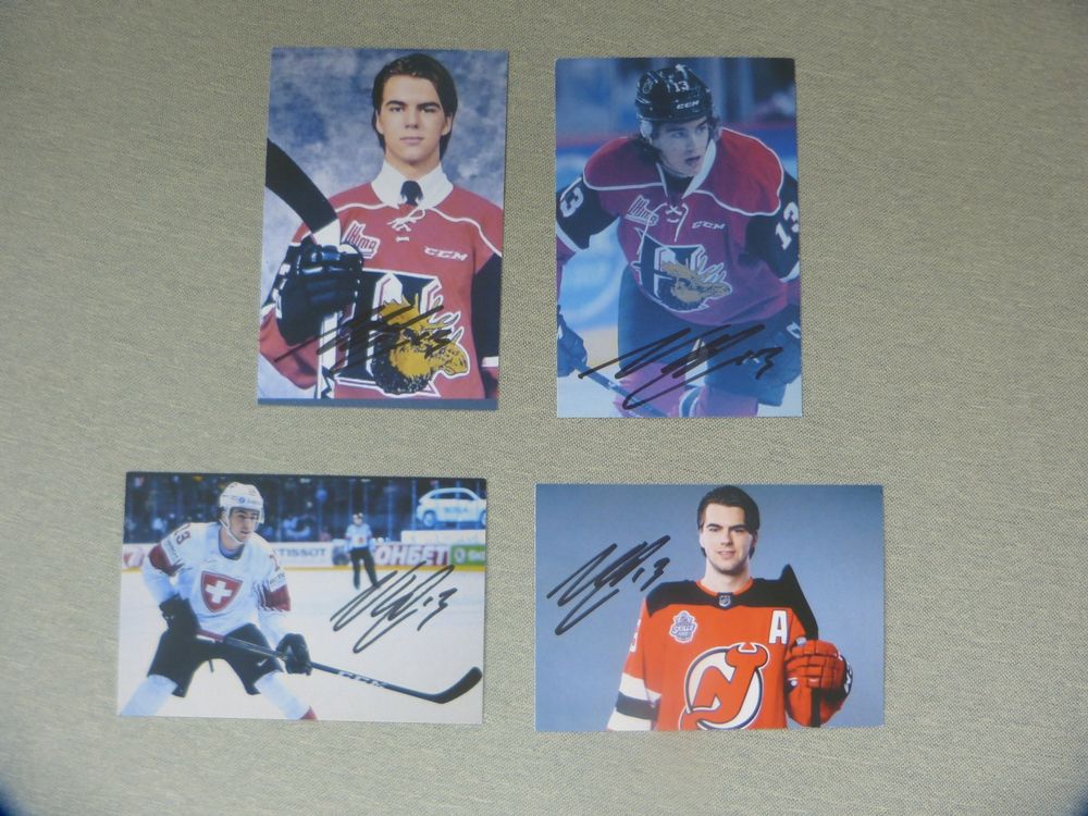 5 Autogrammkarten Nico Hischier (Gebraucht) in Schmerikon für CHF 20 ...