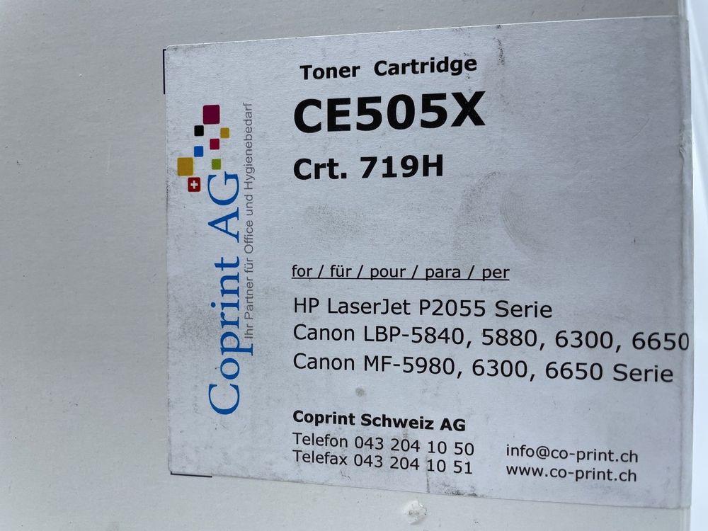 Coprint Toner CE505X Crt. 719H Schwarz für HP/Canon | Kaufen auf Ricardo