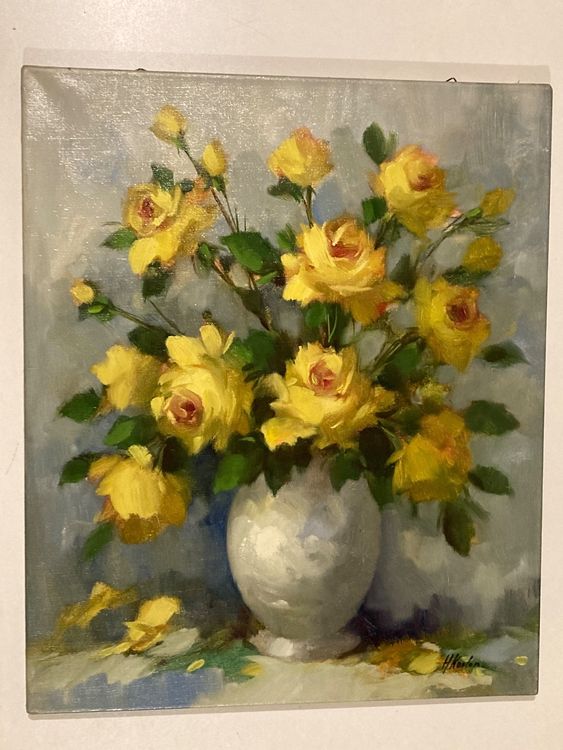Harry Koolen (1904-1985) Stilleben signiert mit Blumen, Vase (Gebraucht ...