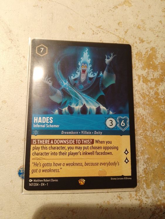Disney Lorcana - HADES (Infernal Schemer) - Legendary (Neu (gemäss ...