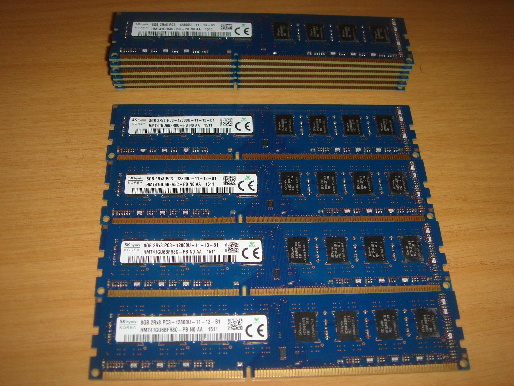 4 stück 8gb ddr3 PC3 12800 (1600) RAM für Computer. (Gebraucht) in St ...