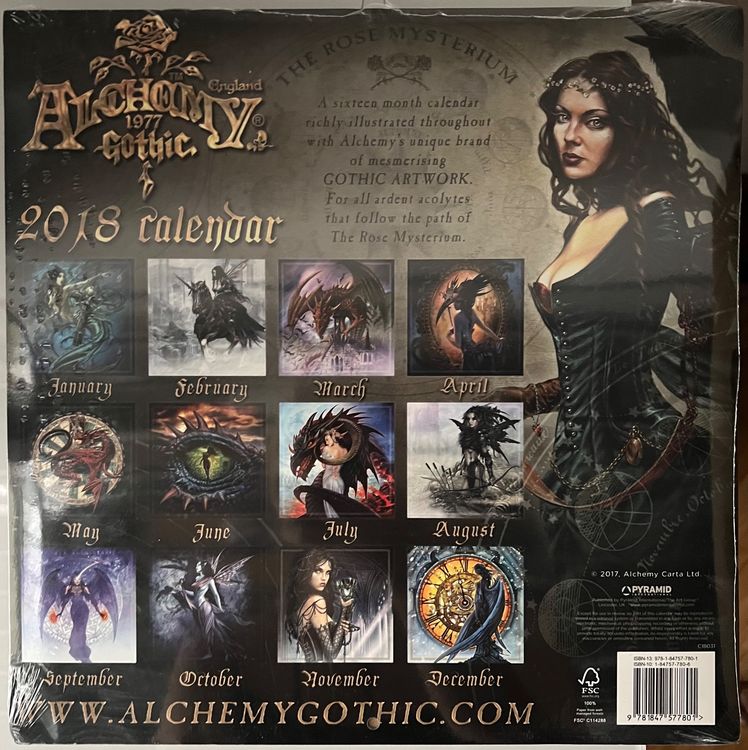 Alchemy England Gothic Bilder Illustrationen Kalender 2018 (Neu und ...