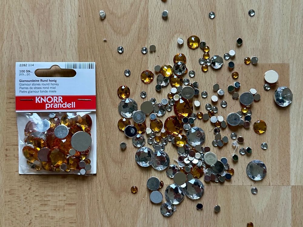 1Pck =100Stk. Strasssteine Glitzer Diamanten Kristall Orange | Kaufen ...