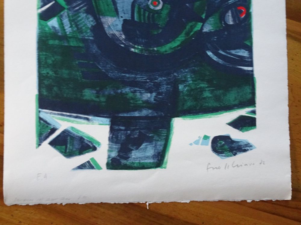 Elso Schiavo Epr.d'Artiste Baumvogel mit rotem Auge 1972 (Gebraucht) in ...