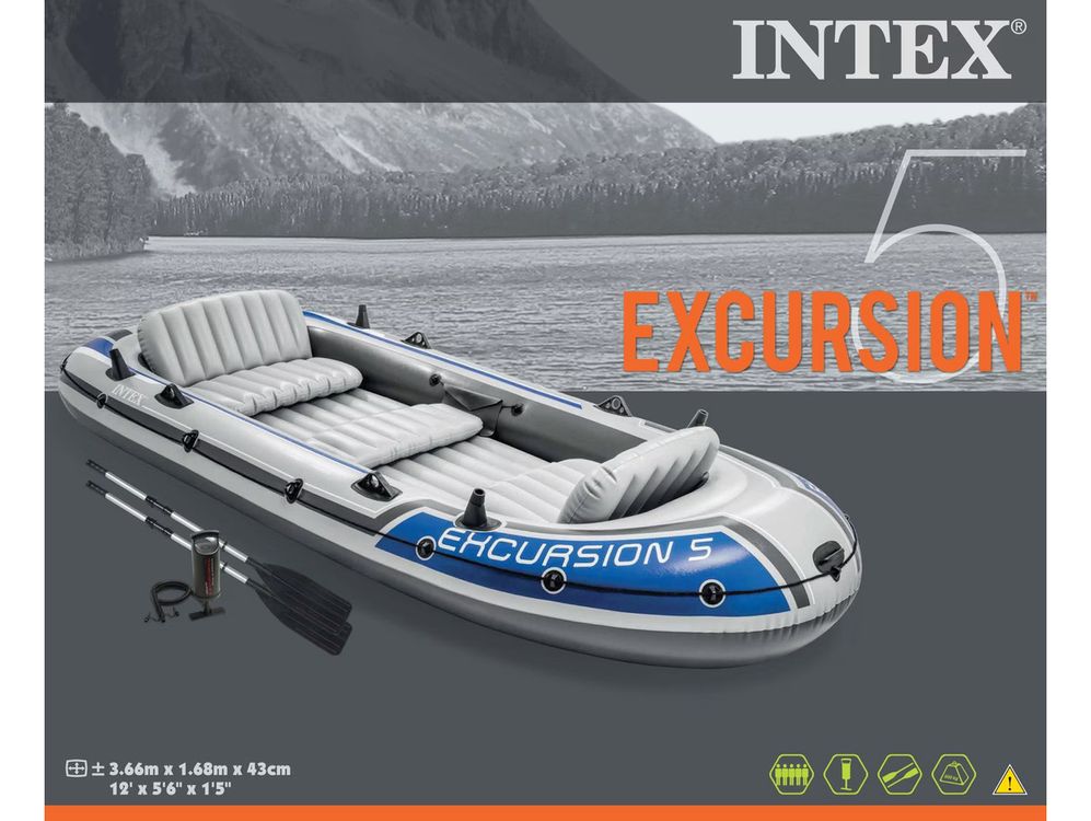 Intex Excursion 5 - Schlauchboot für 5 Personen (Gebraucht) in Weggis ...