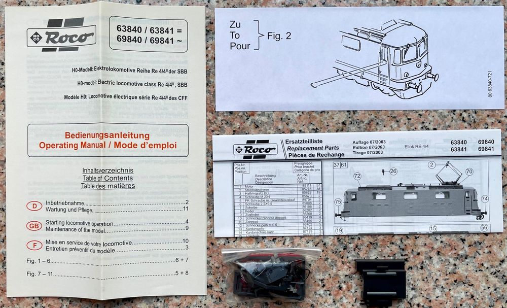 Roco 63841 - SBB Re 4/4 II 1. Serie - OVP (Neu (gemäss Beschreibung ...