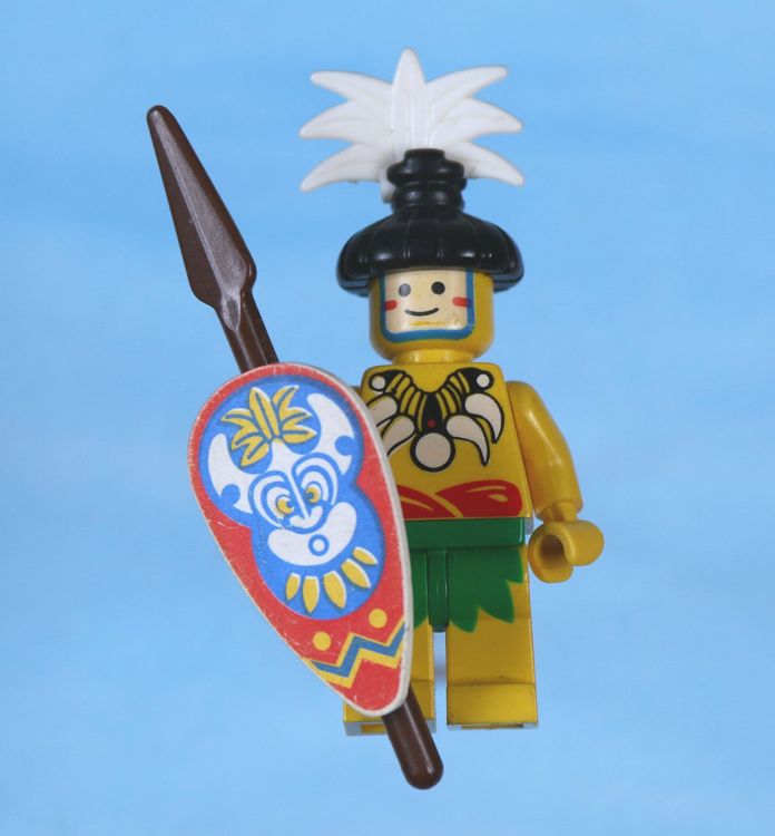 LEGO Minifigur Islander, King, with Black Hair-Piece (Gebraucht) in ...