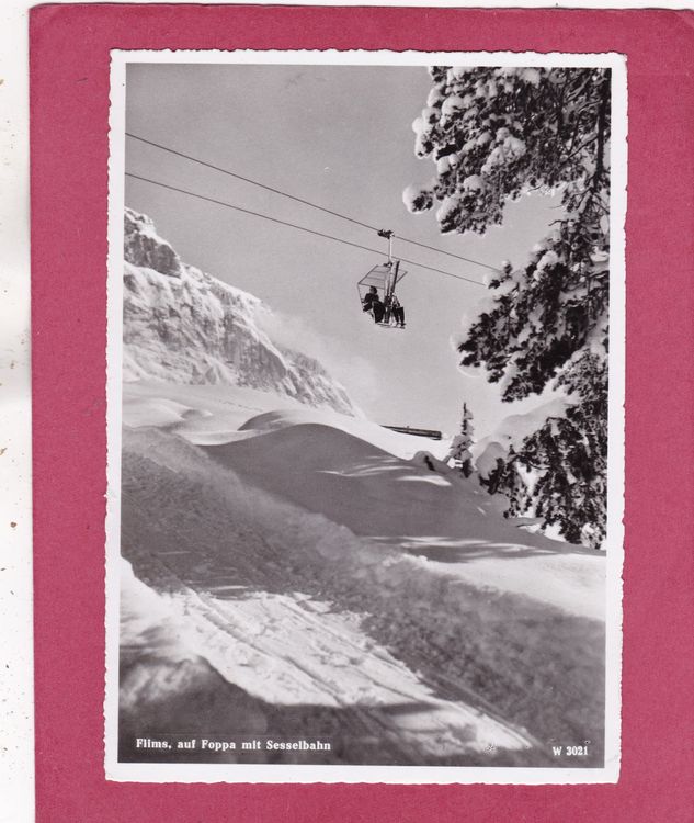 Flims auf Foppa mit Sesselbahn 1946 (Gebraucht) in Herisau für CHF 1 – mit Lieferung auf Ricardo ...