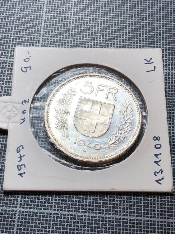 5.- Franken 1949 | Kaufen auf Ricardo