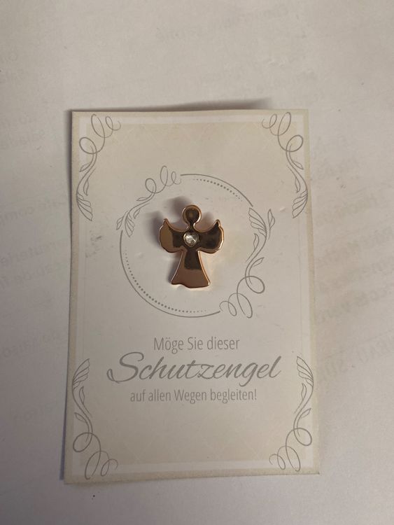 Pin's - Ange gardien doré avec strass neuf | Kaufen auf Ricardo