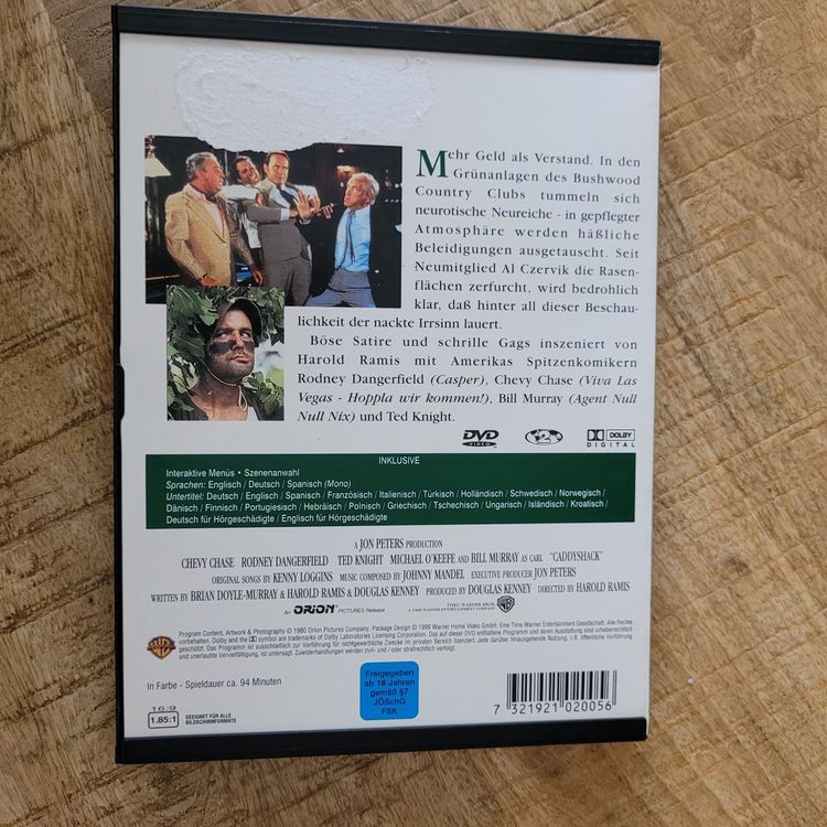 Caddyshack dvd chevy chase bill murray (Gebraucht) in Zollikerberg für ...