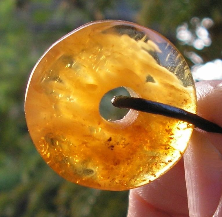 ♥ SCHÖN: BALTISCHE BERNSTEIN PI SCHEIBE / HONIG + BUTTER ♥ (Neu (gemäss ...