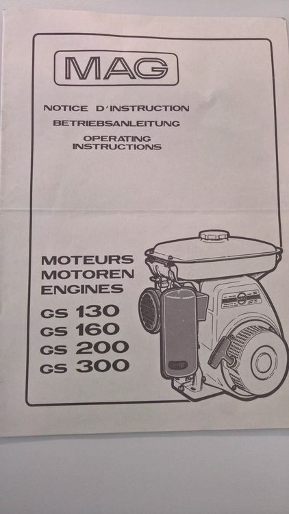 MAG Motor GS 130/160/200/300 BA (Gebraucht) in Brunnen für CHF 10 – mit ...