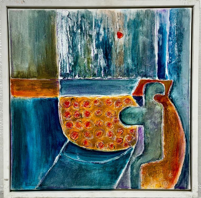 Sehr Interessante Abstrakte Gemälde unleserlich Signiert | Kaufen auf Ricardo